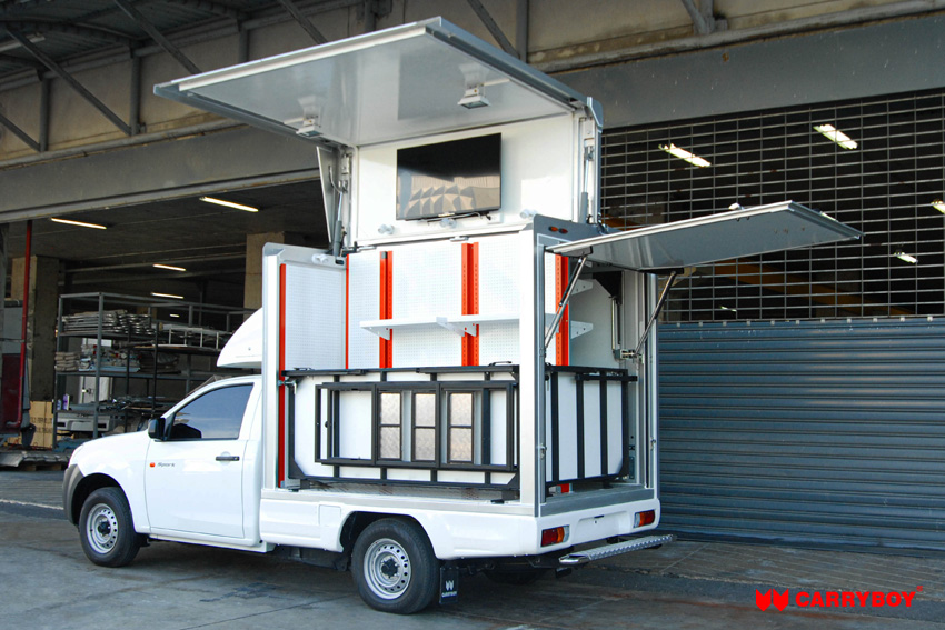 Mobile Stage Pickup Truck | Mobile Hydraulic Stage — Carryboy